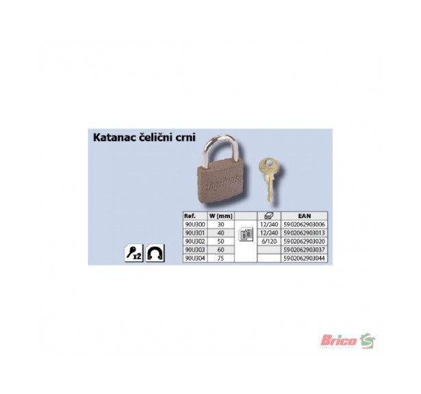 Katanac Fe 50mm crni