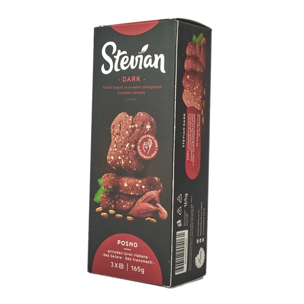 Keks Stevian dark 165g