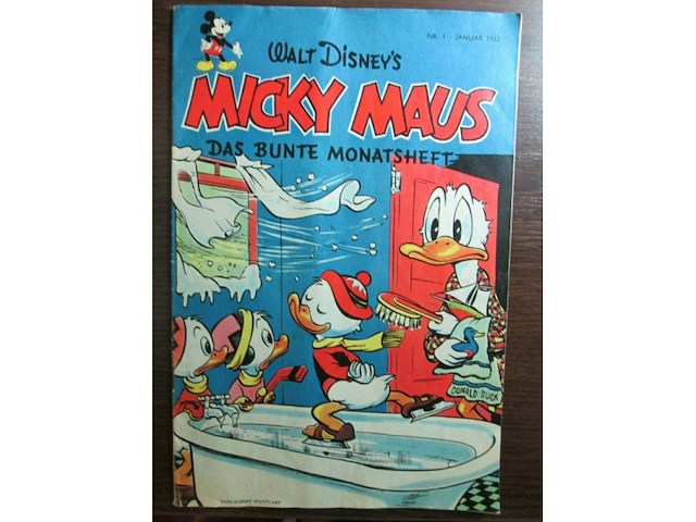 Miki Maus broj 1 nemačko izdanje iz 1952. godine