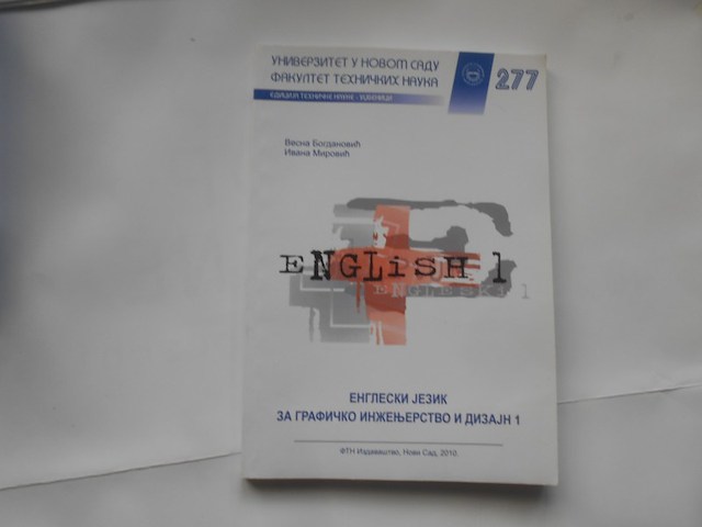 English 1, Vesna Bogdanović, I.Mirović, , FTN UNS