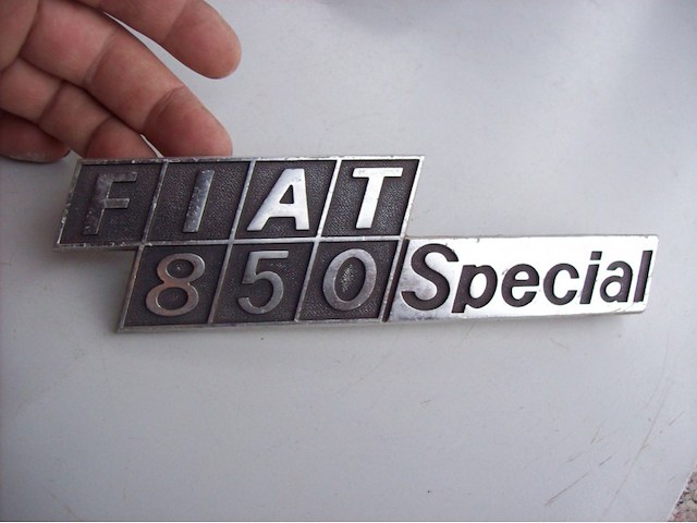 FIAT 850 Special - metalni znak (orginal)