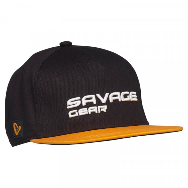 Kacket Savage Gear flat peak 3D logo black ink 7371