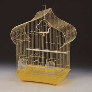 Kavez za Ptice W9100sa zlatnom žicom -37,5x28,5xH58cm