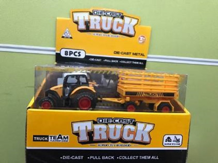 Merx igračka traktor 9.5cm metal plastika ( MS01423 )
