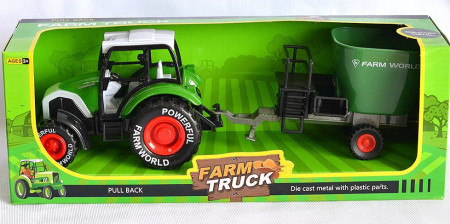 Merx igračka traktor 14.5cm metal plastika ( MS01461 )