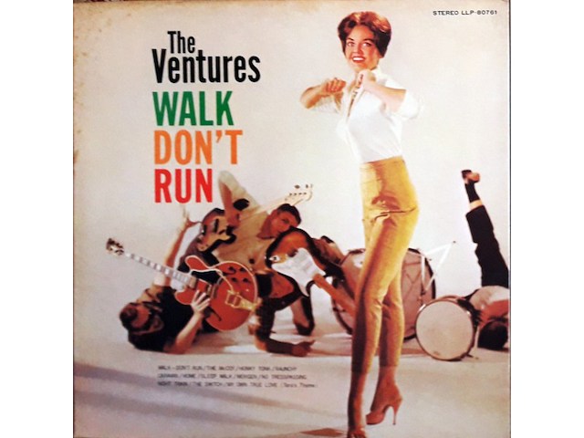 LP: VENTURES - WALK DON`T RUN (PROMO JAPAN PRESS)