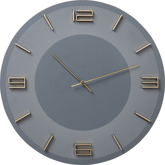 Wall Clock Leonardo Grey/Gold Ø49cm