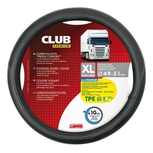 Obloga za volan XL 49/51 cm, crna Club – Lampa 98848