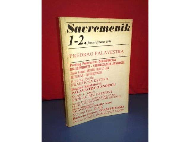 SAVREMENIK, 1984, broj 1-2, Predrag Palavestra