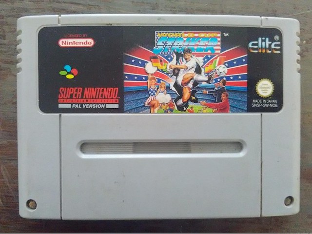 nintendo snes k world cup striker isprsa slika