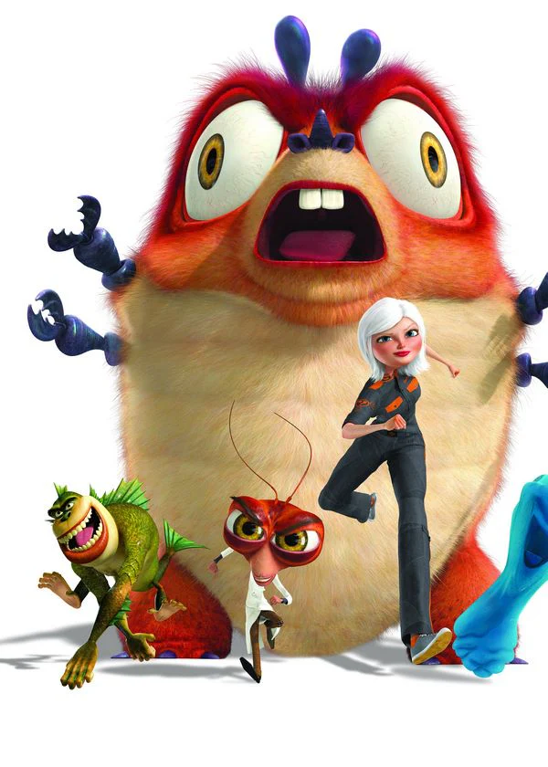 Monsters vs. Aliens bela pozadina