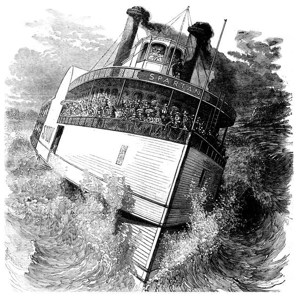 Brod tokom bure