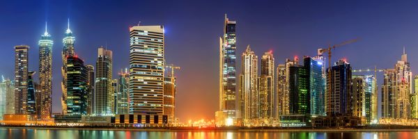 Ujedinjeni Arapski Emirati grad na vodi panorama