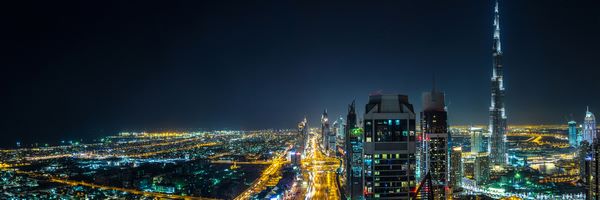 Saudijska Arabija Dubai town panorama