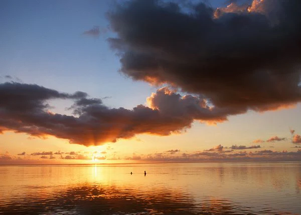 Polinezija Moorea sumrak
