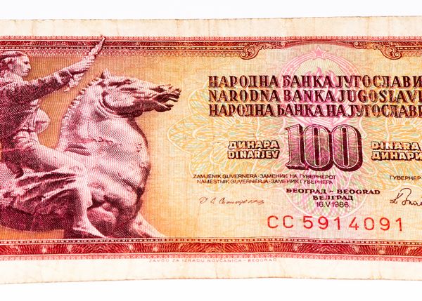 Jugoslavija novcanica od sto dinara