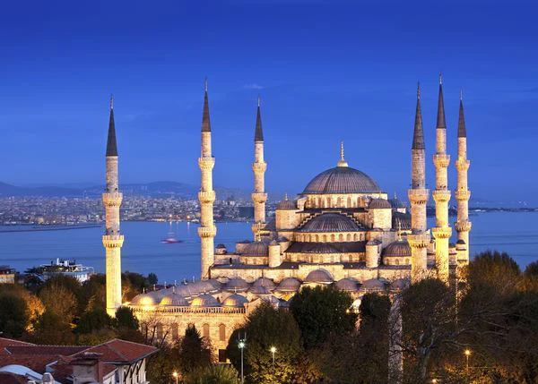 Turska Dzamija Eyup Sultan Istanbul uvece