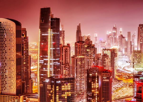 Saudijska Arabija crvene nijanse grada