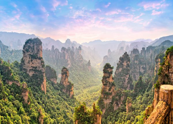 Panorame Azije Zhangjiajie Forest Park