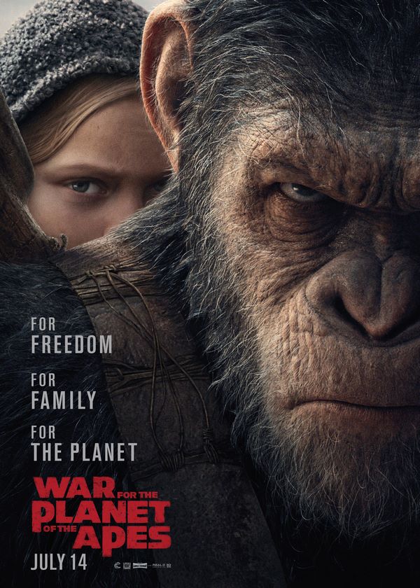 War for the Planet of the Apes poster za film