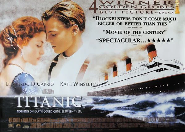 Titanic poster bela pozadina