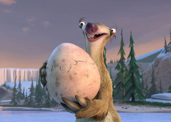 Ice Age Sid i jaje