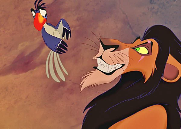 Lion King Zazu i Scar