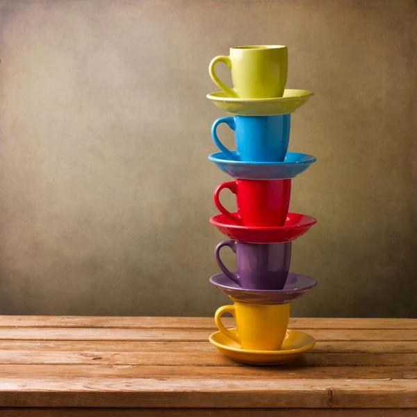 Soljice kafe boja raznih
