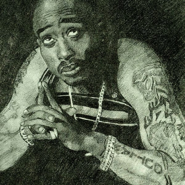 Tupac Shakur grafit