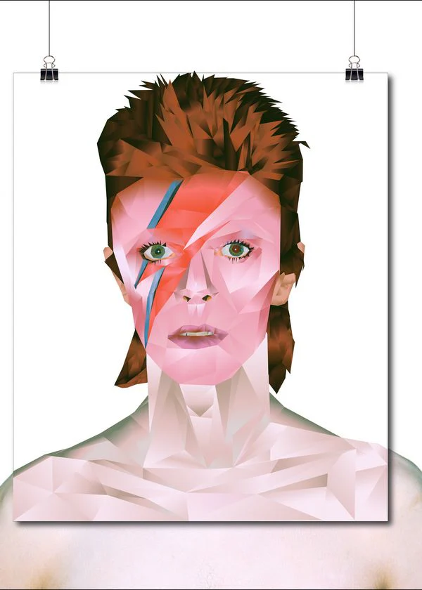 David Bowie bela slika