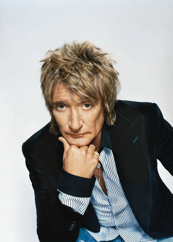 Rod Stewart poster sa belom pozadinom