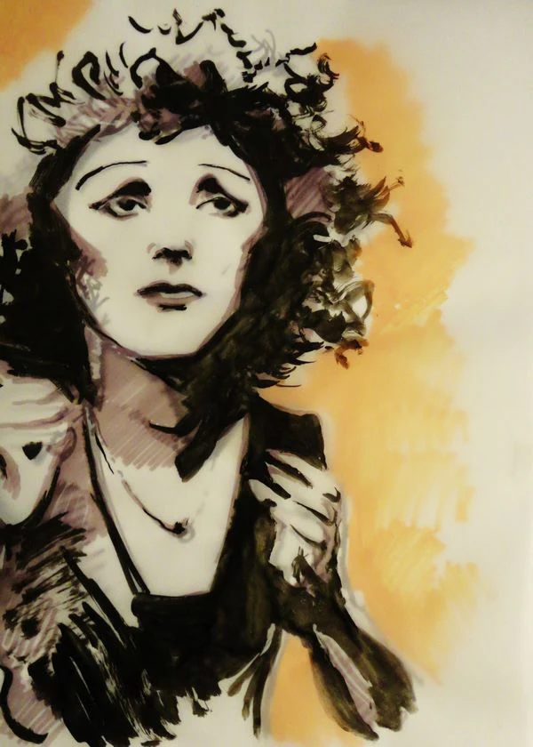 Edith Piaf crtez