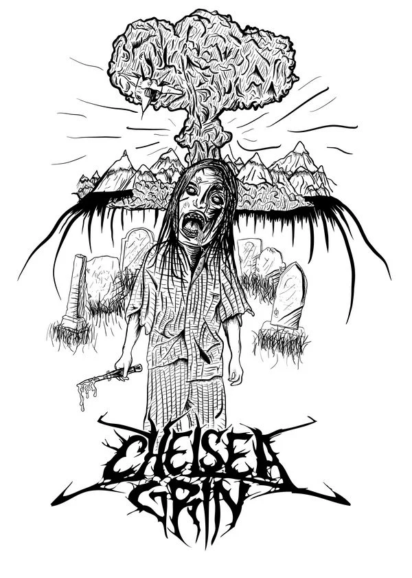 Chelsea Grin bela pozadina