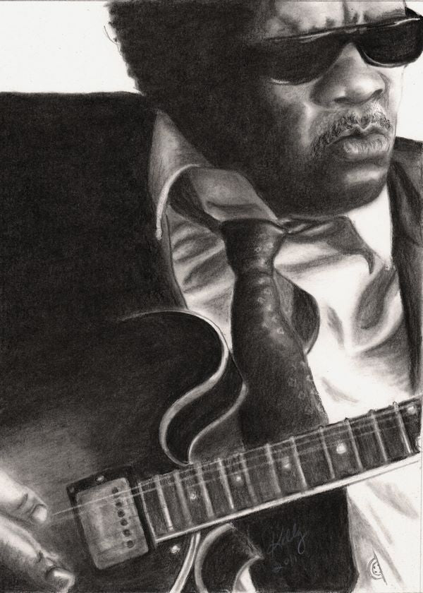 John Lee Hooker crna gitara