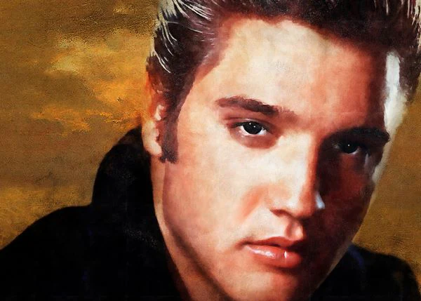 Elvis Presley zuta pozadina