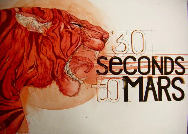 30 Seconds To Mars akvarel