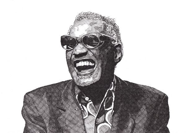 Ray Charles i bela pozadina