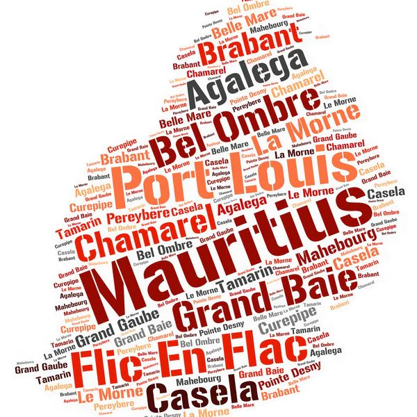 Mauricijus mapa