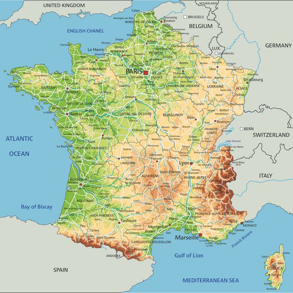 Mape Francuska i vodene povrsine