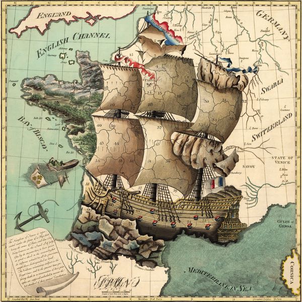 Mape Francuska i brod