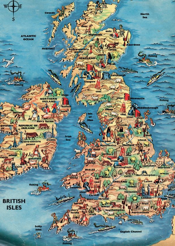 Mape Ujedinjeno Kraljevstvo sarena