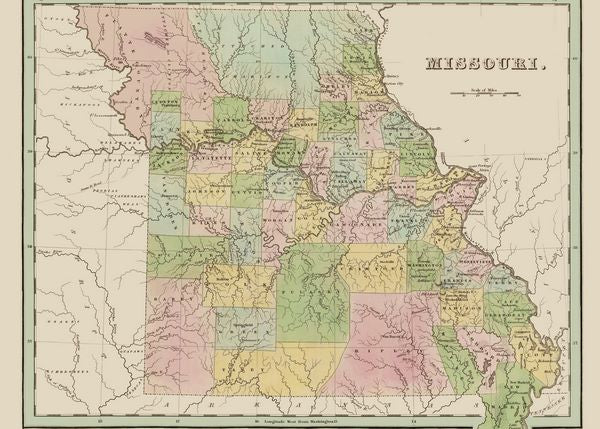 Mape Misuri i regioni
