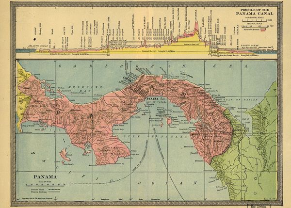 Mape Panama i kanal