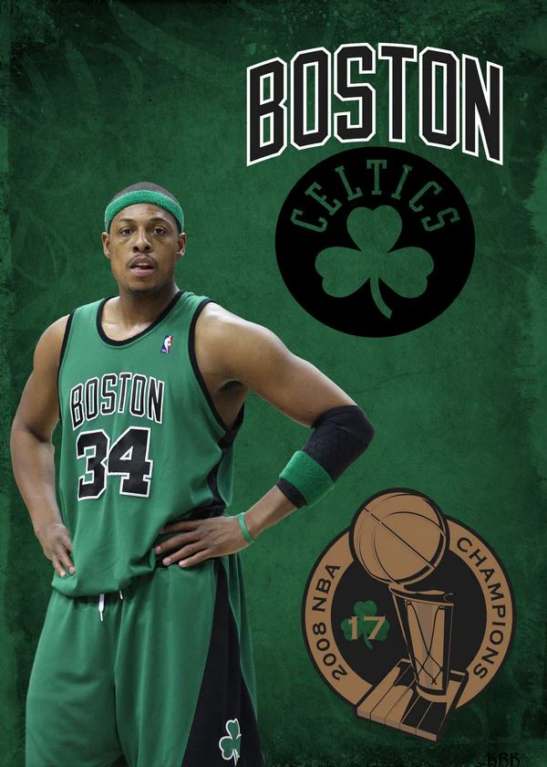 Paul Pierce i logo kluba