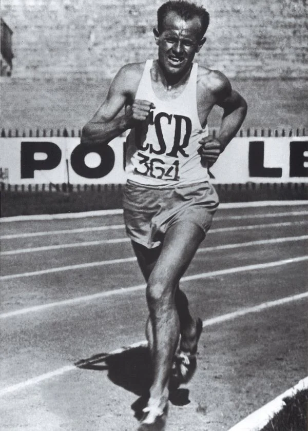 Emil Zatopek zadihan