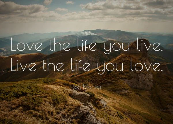 Love the life you live