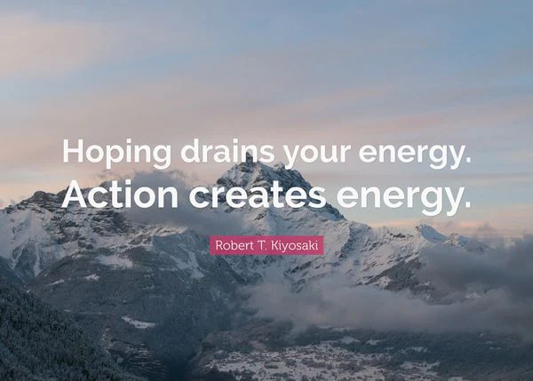 Action creates energy