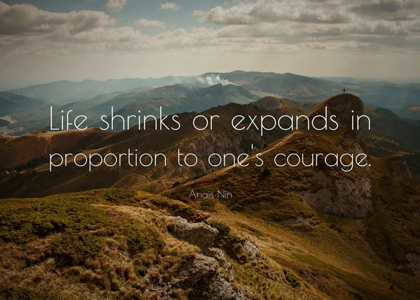 Life shrinks or expands