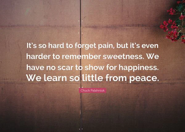 Its so hard to forget pain