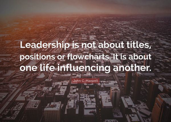 Leadership is not about titles